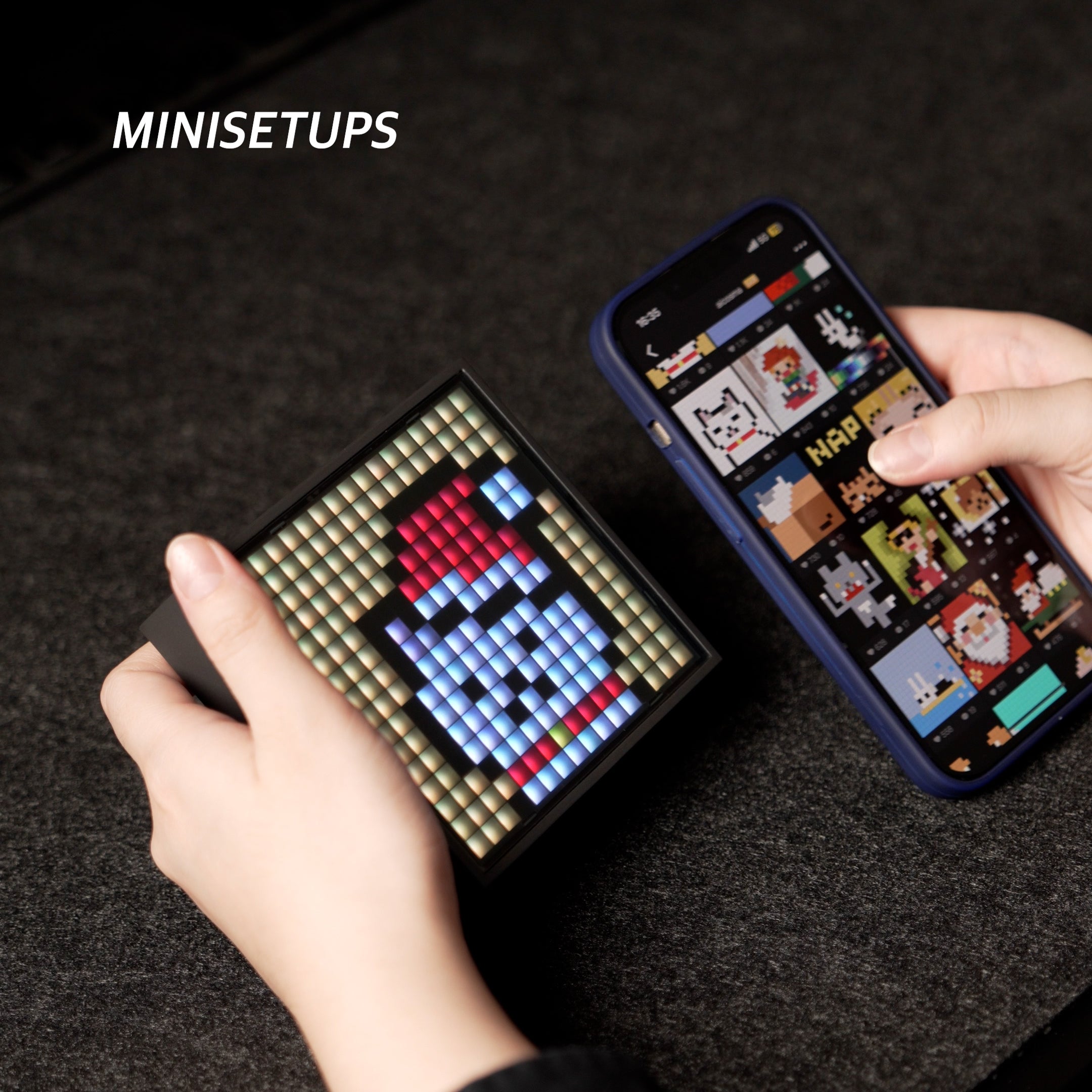 Multi Function Bluetooth LED Display - Minimal modern style – MINISETUPS